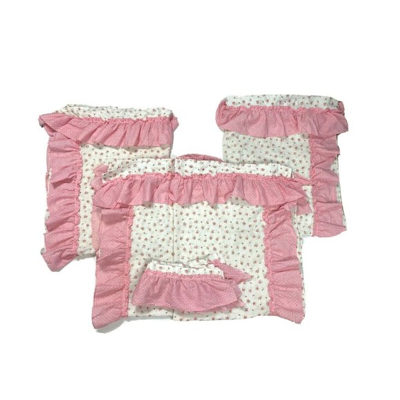 Unbranded | Accents | Rare Vintage Set 9 Pc Curtains Ruffle Drapes ...